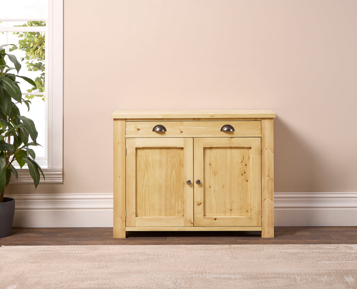 Horton Rustic Wooden Sideboard - Medium Wax - Off the Grain
