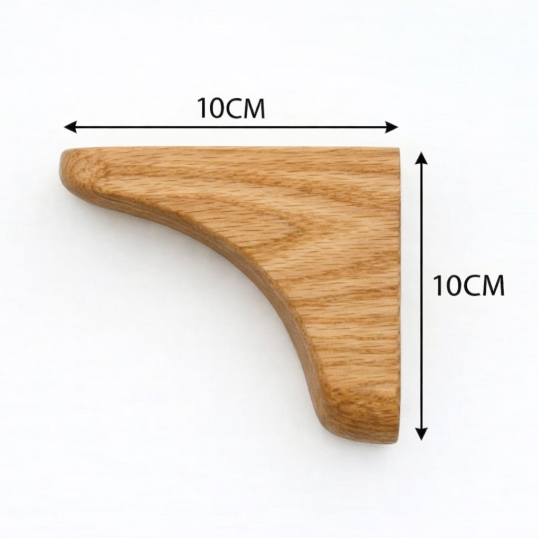 Oak Wooden Shelf Brackets | Solid Oak Brackets - Off the Grain