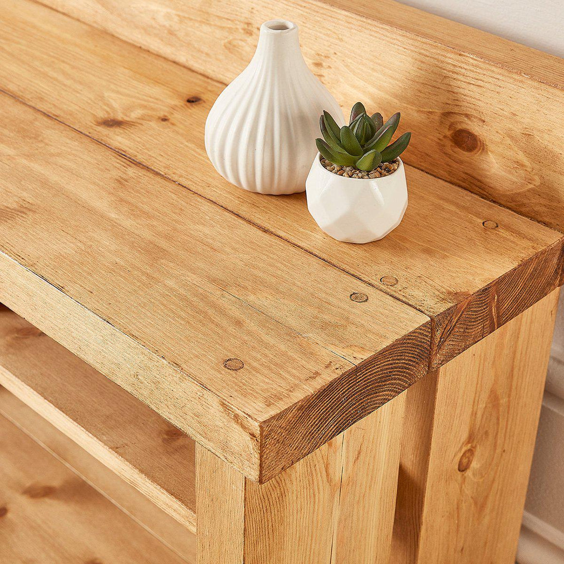 Rustic Shoe Bench | Wooden Storage Bench | Off the Grain - Off the Grain