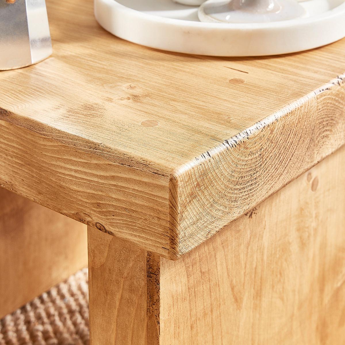 Saltburn Rustic Side Table - Off the Grain