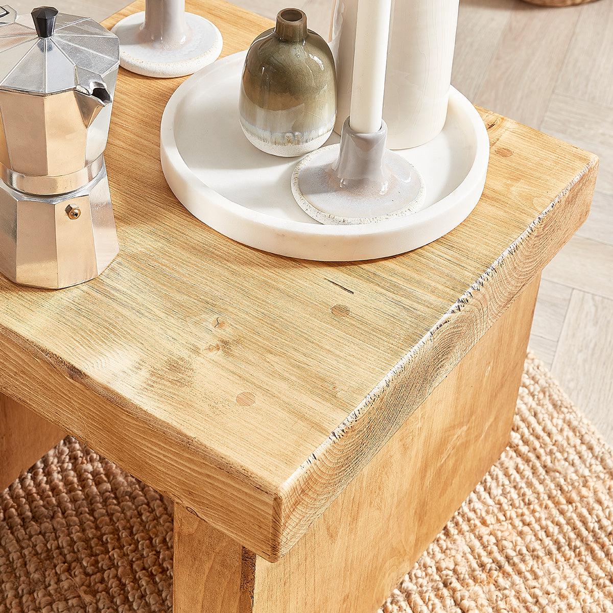 Saltburn Rustic Side Table - Off the Grain