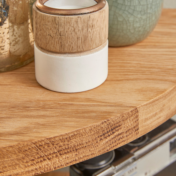 Oak Corner Shelf | Solid Oak Wooden Corner Shelf - Off the Grain