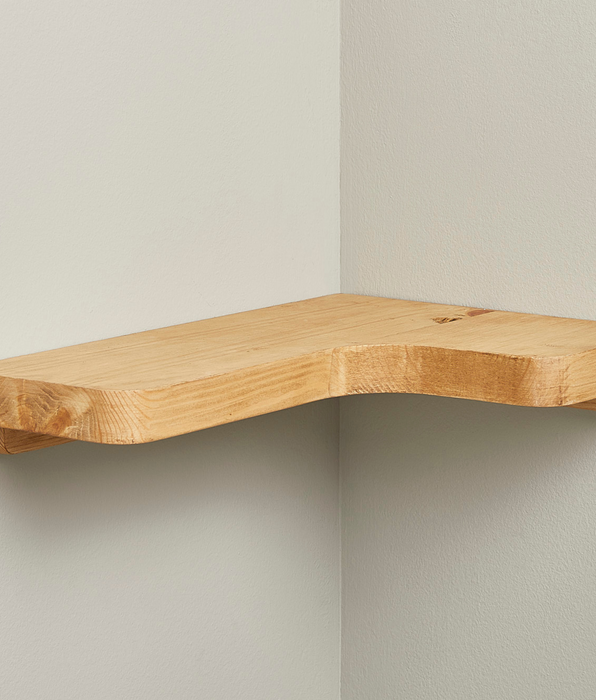 Corner Shelves UK │ Floating Wood Corner Shelf │ Off the Grain - Off ...